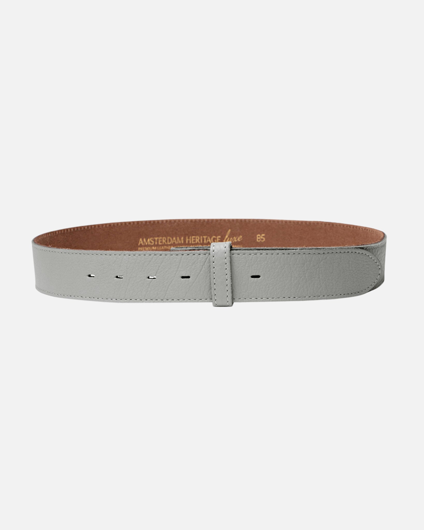 Grey Leather Belt Strap for Belt Buckle - AMSHRTG – Amsterdam Heritage | US